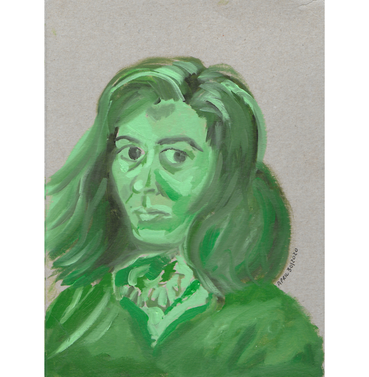 Self Portrait from Lockdown number 1, 2020 - Helen McNulty Irish ...